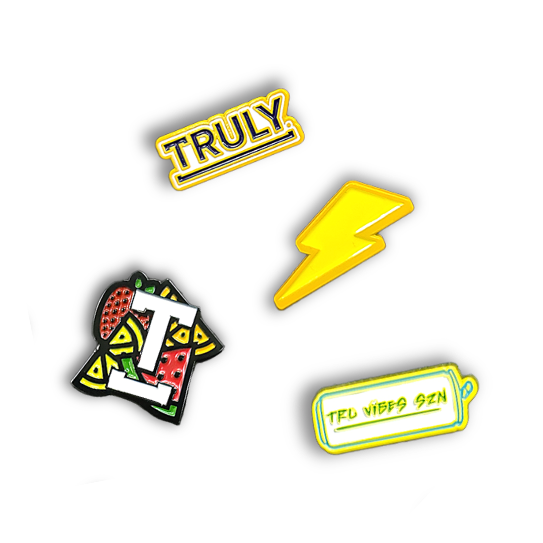 TRULY 4 Pack of Pins | Truly Hard Seltzer